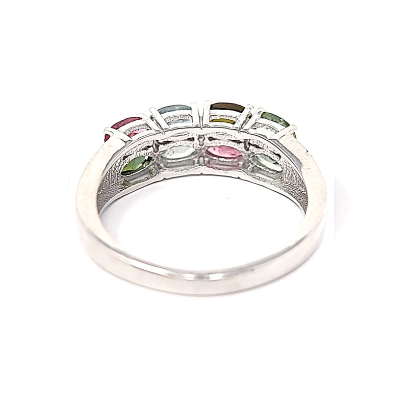 Silver Multi Tourmaline Ring – JewelleryMatters